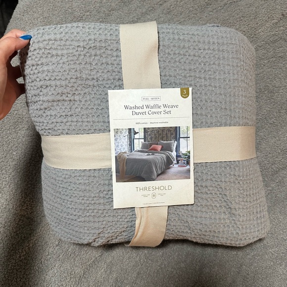 Threshold | Bedding | Threshold Washed Waffle Weave Duvet Cover Set ...
